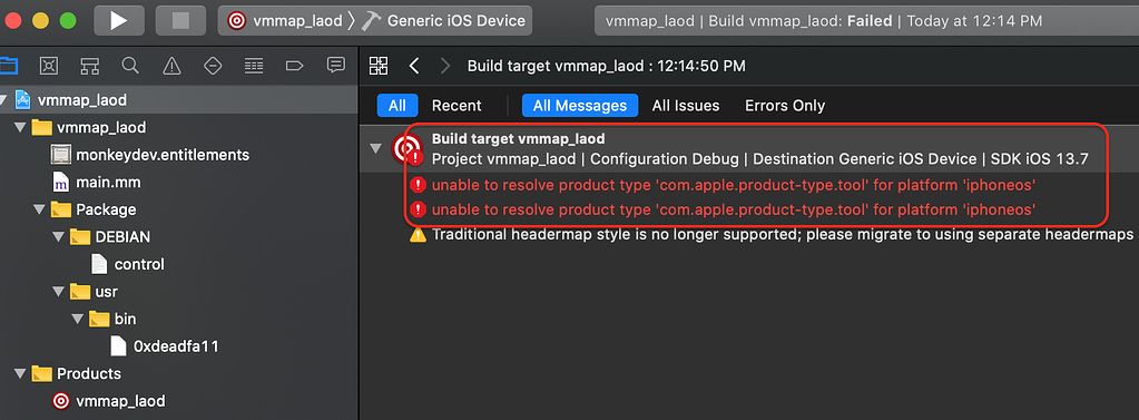 Xcode编译iOS command line tool遇到的‘com.apple.product-type.tool‘问题 - 干货分享 - 睿论坛